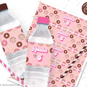 Donut Birthday Party Bundle Kit, Template Printable, Donuts Birthday ...