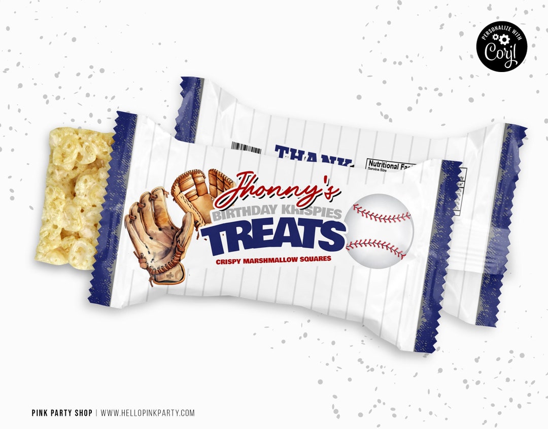 Baseball Birthday Candy Bar Wrapper, Printable Templates, Softball ...
