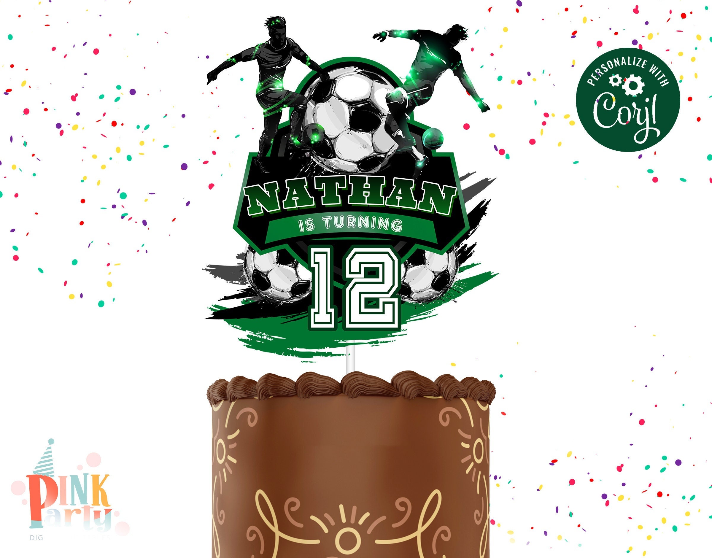 Editable Birthday Cake Topper Printable Template Birthday - Etsy