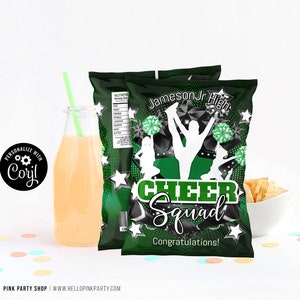 Cheerleader Candy Bar Wrapper, Template Printable, Cheer Team Squat ...
