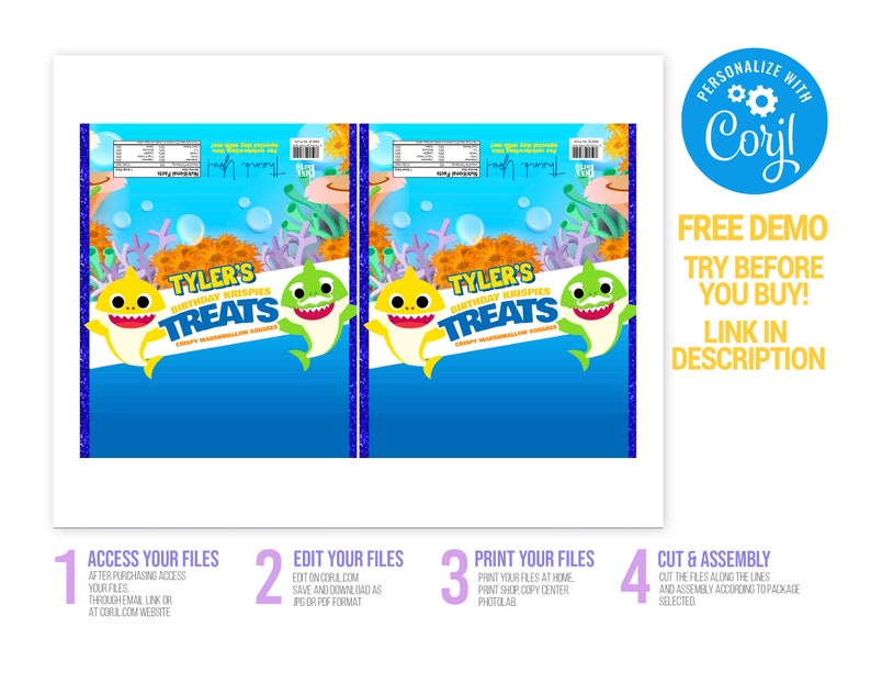 Kids Birthday Candy Bar Wrapper Printable Templates Kids | Etsy