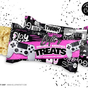 Gamer Birthday Party Bundle Kit, Template Printable, Gaming Birthday ...