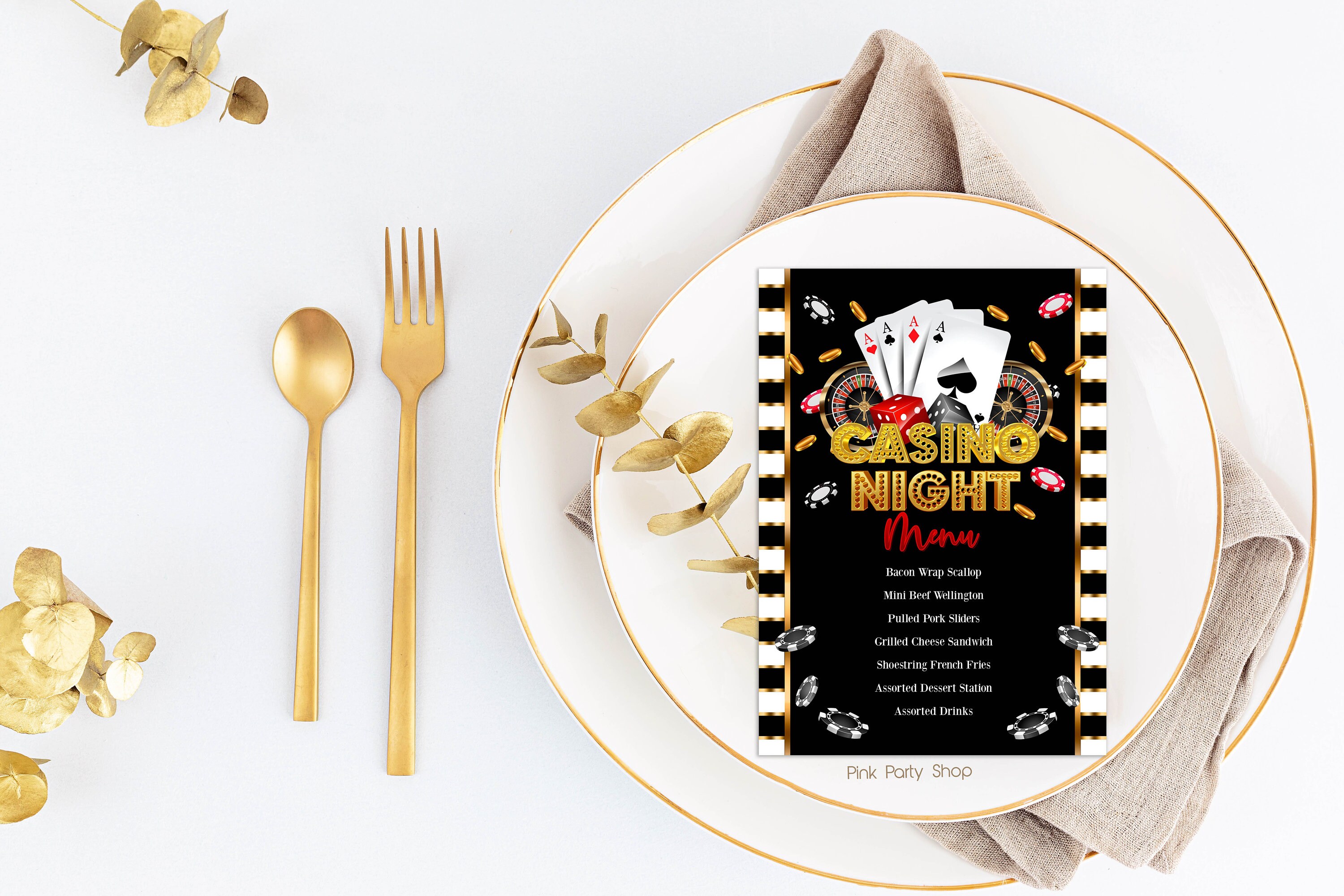Birthday Menu Template Printable Adult Birthday Invitation - Etsy