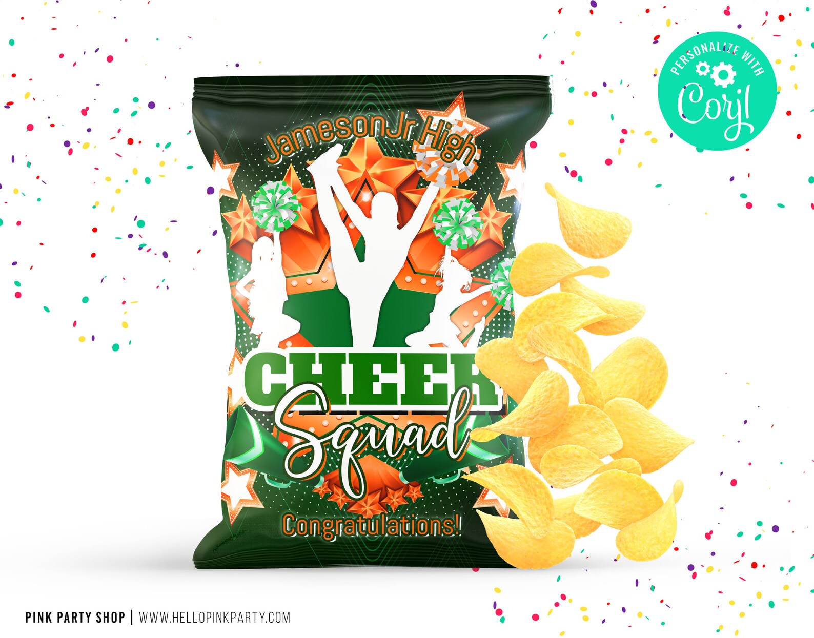 Kids Birthday Chip Bagtemplate Printable Kids Birthday Chip - Etsy