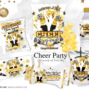 Cheerleader Candy Bar Wrapper, Template Printable, Cheer Team Squat ...