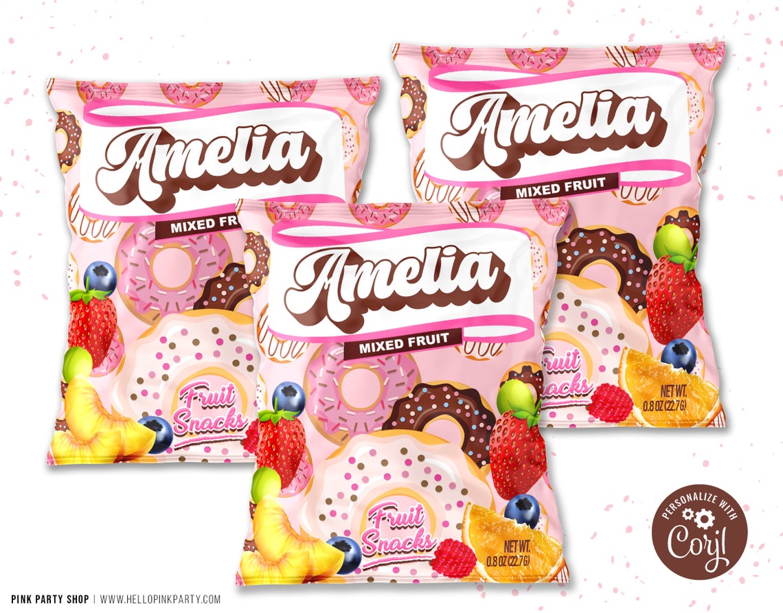 Donut Birthday Party Bundle Kit Template Printable Donuts - Etsy