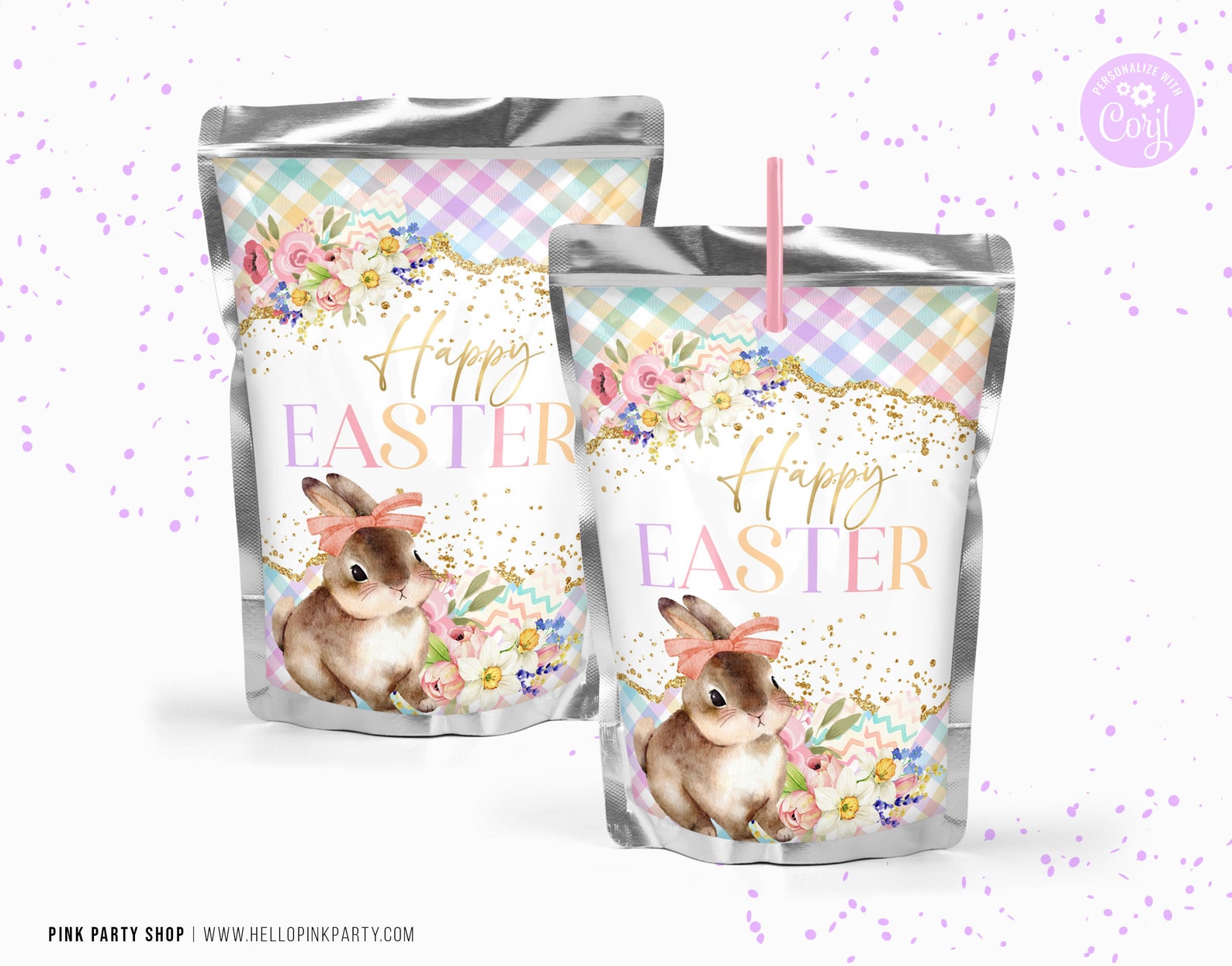 EASTER PRINTABLE BUNDLE Party Bundle Kit, Template Printable, Easter ...