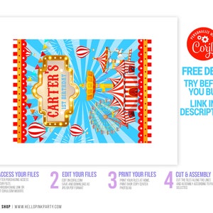 Kids Birthday Gift Bag Labels, Template Printable, Kids Birthday Gift ...