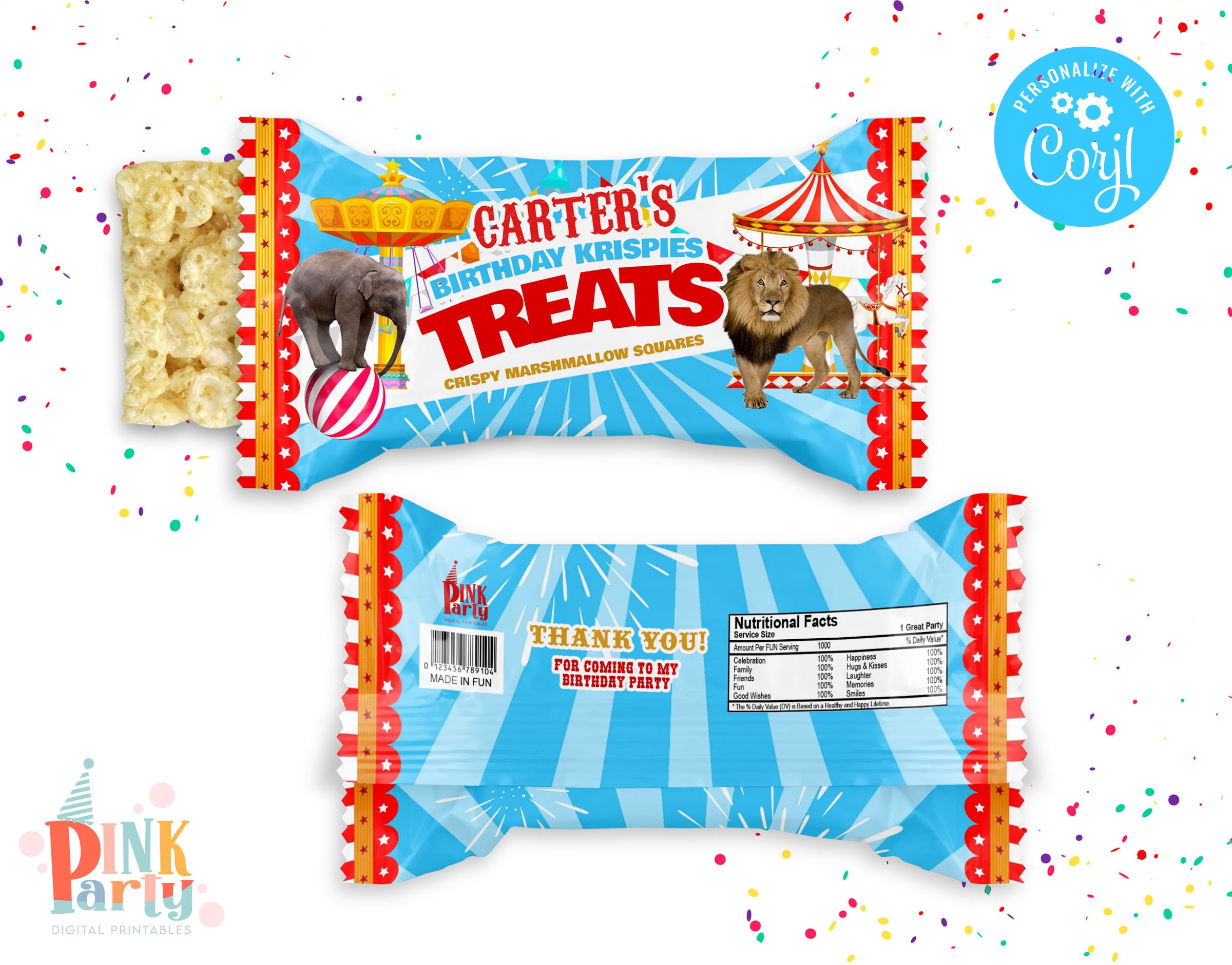 Kids Birthday Candy Bar Wrapper Printable Templates Kids - Etsy