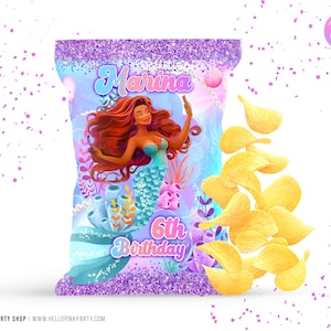 Mermaid Birthday Party Bundle Kit, Template Printable, Mermaid Theme ...