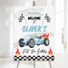 FAST ONE Banner Birthday Racecar Party Racing Car Vintage - Etsy