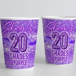 Shades of Purple Paper Cups Wrapper Editable Corjl Printable Templates ...