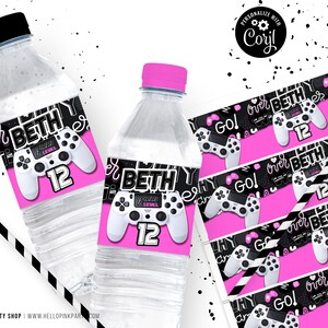 Gamer Birthday Party Bundle Kit, Template Printable, Gaming Birthday ...