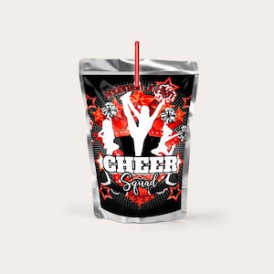 Cheerleading Squad Chip Bags, Chip Bag Template, Cheerleader Chip Bag ...