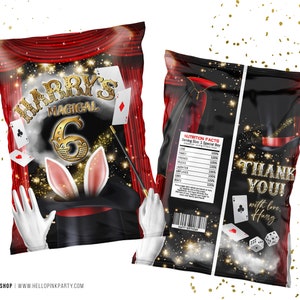 MAGICIAN Birthday Party Bundle Kit, Template Printable, MAGIC SHOW ...