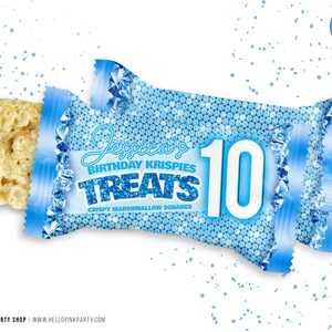 Shades of Blue Birthday Candy Bar Wrapper, Printable Templates, Blue ...