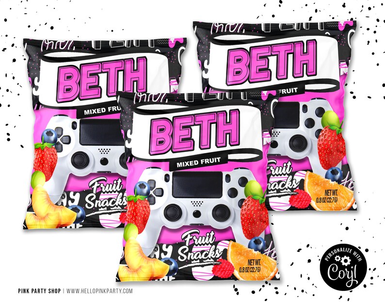 Gamer Birthday Party Bundle Kit Template Printable Gaming - Etsy