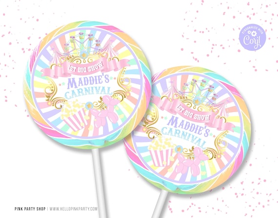 Lollipop Template Printable