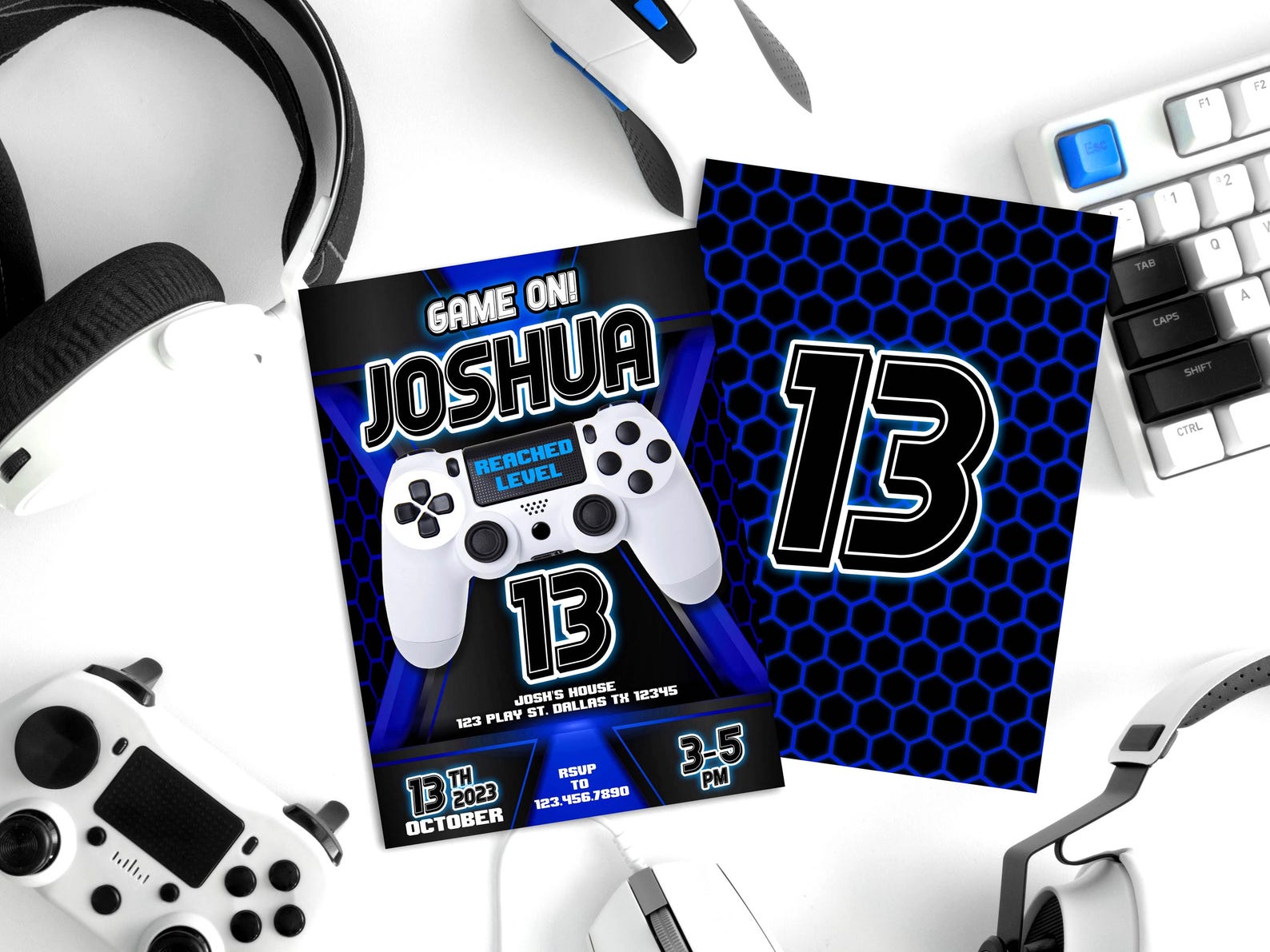 Gamer Birthday Candy Bar Wrapper: Editable Gaming Party Favor (digital ...