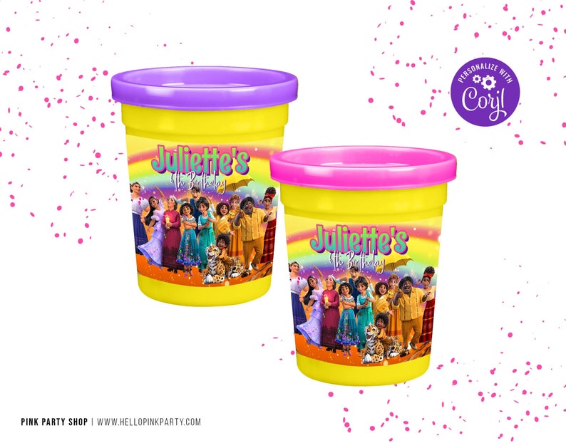 Kids Birthday Play Dough Labels Template Printable Kids - Etsy