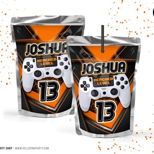 Gamer Birthday Party Bundle Kit, Template Printable, Gaming Birthday ...