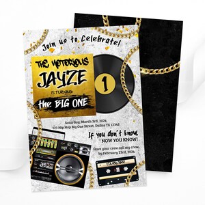 Notorious Birthday Party Cup Label Editable Template Printable Hip Hop ...