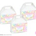 Carnival Birthday Gable Box Labels: Editable Circus Gift Box Template ...