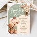 EDITABLE Bear Bearly Wait Birthday Party Gift Box Label, Beary First ...