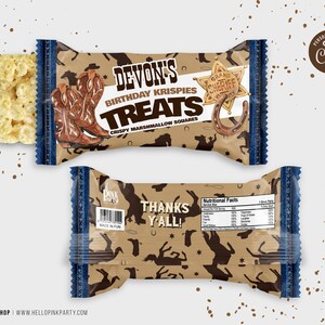 Cowboy Birthday Candy Bar Wrapper, Printable Templates, 1st Rodeo ...