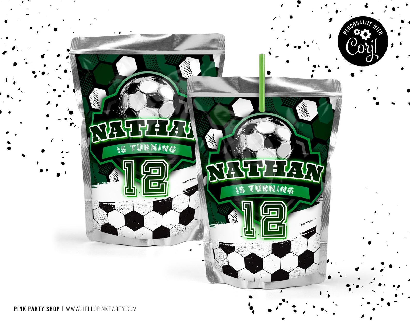 Soccer Birthday Party Bundle Kit Template Printable Football - Etsy