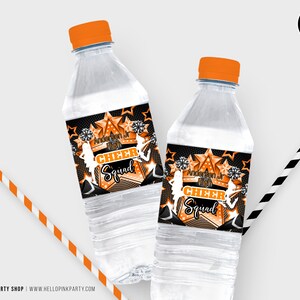 Cheerleader Chip Bag, Template Printable, Cheer Birthday Chip Bag ...