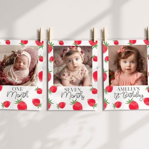 Strawberry Editable Sign, Custom 8x10 Sign, Berry Editable Sign 8x10 ...