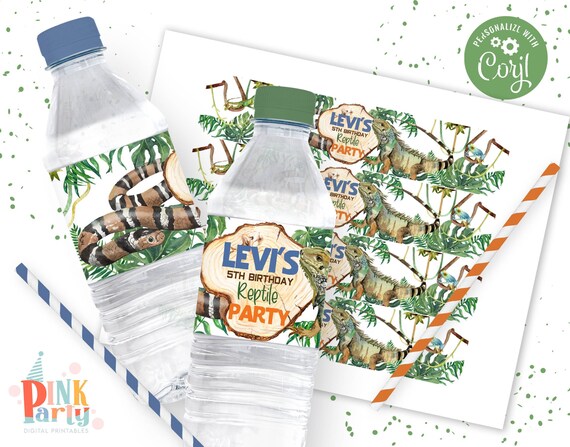 Kids Birthday Water Labels Wrapper Printable Templates Kids - Etsy