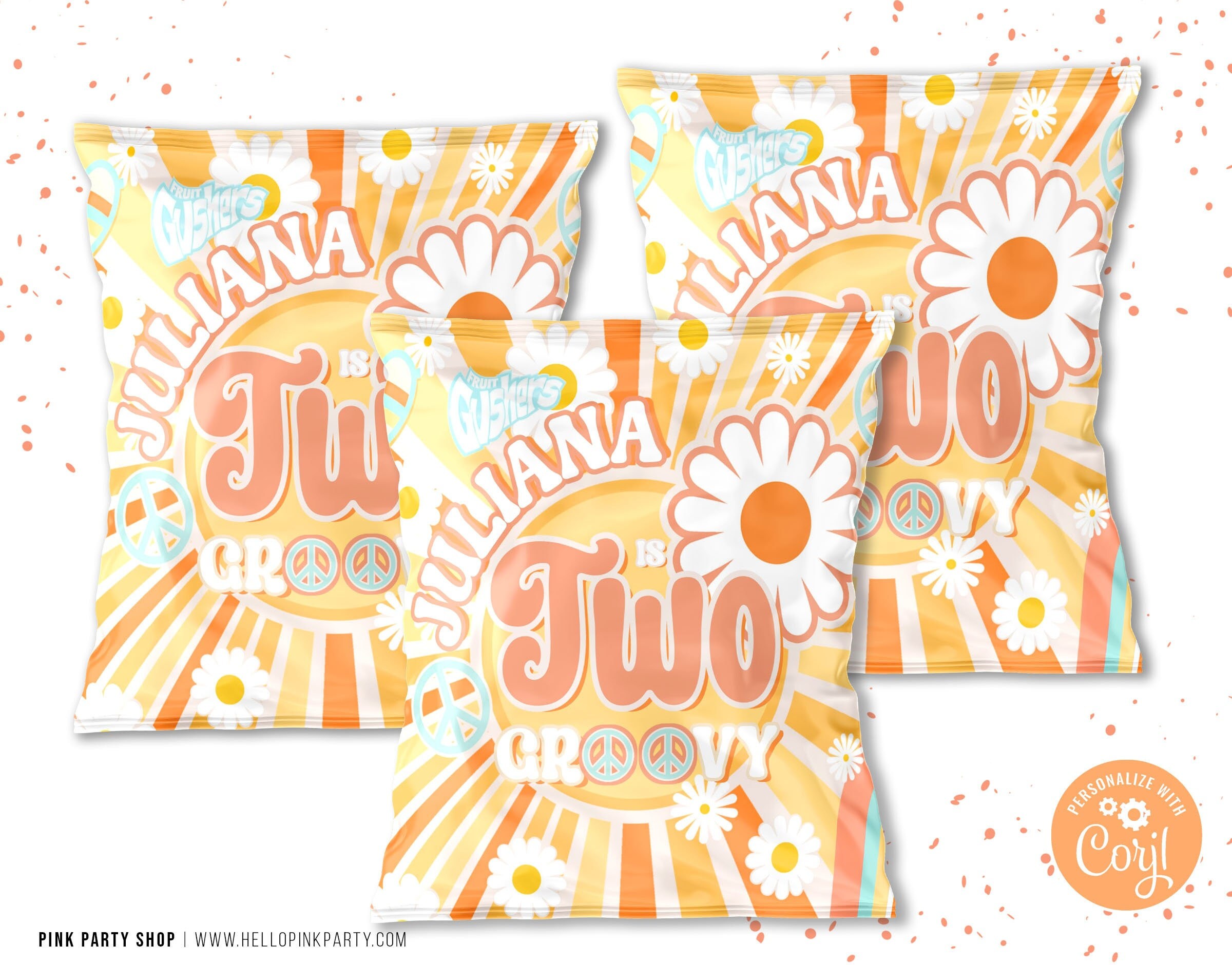 Kids Birthday Fruit Snacks Bag Template Printable Kids - Etsy