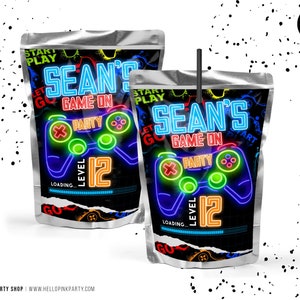 Gamer Birthday Candy Bar Wrapper Template Printable Gaming Birthday ...