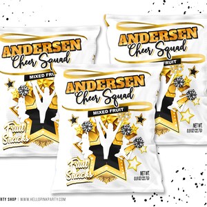 Cheerleader Candy Bar Wrapper, Template Printable, Cheer Team Squat ...