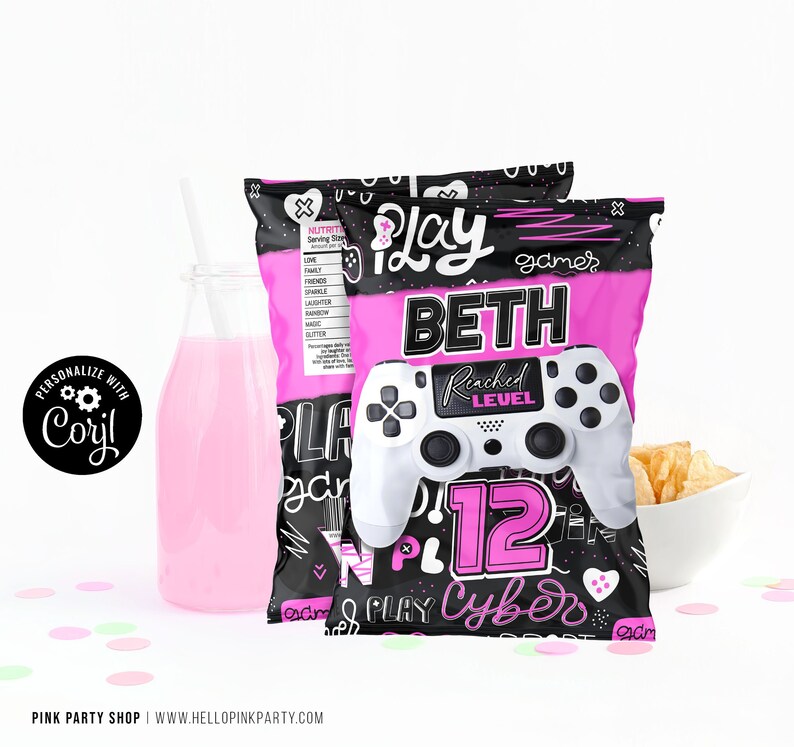 Birthday Chip Bag Wrapper Template Printable Birthday Chip - Etsy