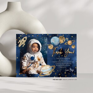 Editable Outer Space Favor Tags Space Birthday Thank You Label Galaxy ...