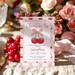 Cherry Menu Template Printable Editable Cherry on Top Baby Shower Menu ...