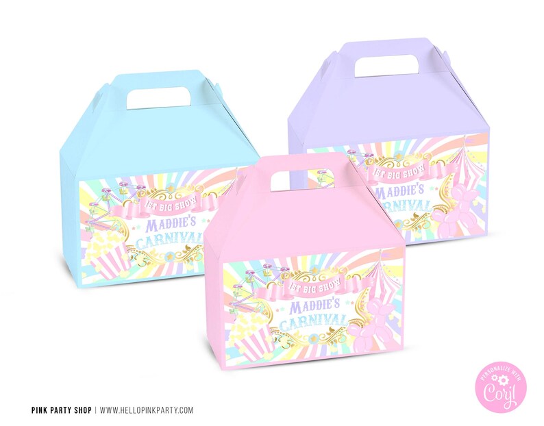 Carnival Birthday Candy Bar Wrapper: Editable Circus Label (printable ...