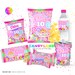 Candyland Birthday Water Bottle Label Template: Editable Candy Theme ...