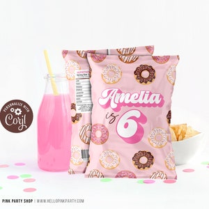 Donut Birthday Party Bundle Kit, Template Printable, Donuts Birthday ...