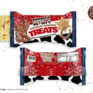 Cowboy Birthday Candy Bar Wrapper, Printable Templates, 1st Rodeo ...