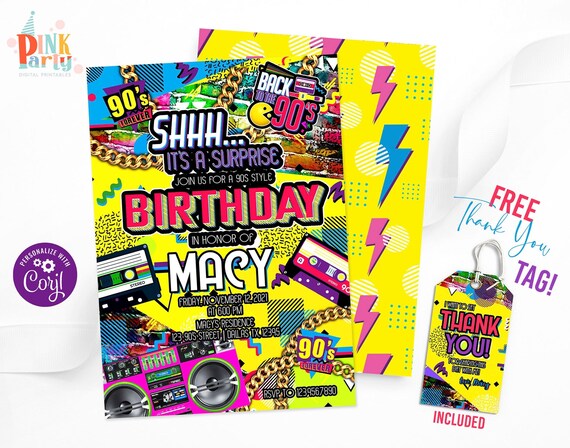 Editable Birthday Invitation Template Printable Birthday - Etsy