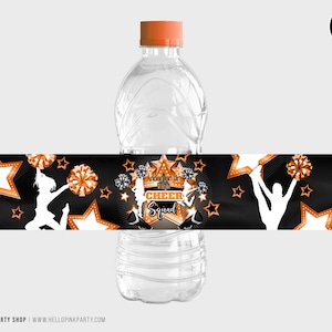 Cheerleader Chip Bag, Template Printable, Cheer Birthday Chip Bag ...