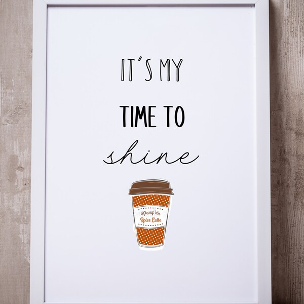 Time to Shine Poster - Etsy