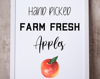 Hand Picked Farm Fresh Pumpkins Sign Fall Farmhouse | Etsy