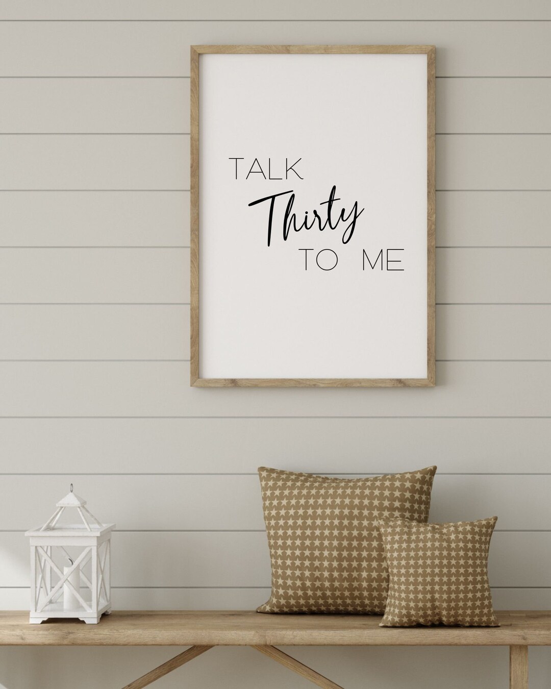 Talk Thirty to Me Sign Digital Download Quick Turnaround - Etsy