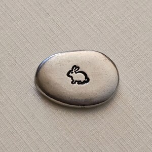 Pewter Pocket Stone—pewter Pebble, Intentions & Affirmations, Pocket ...