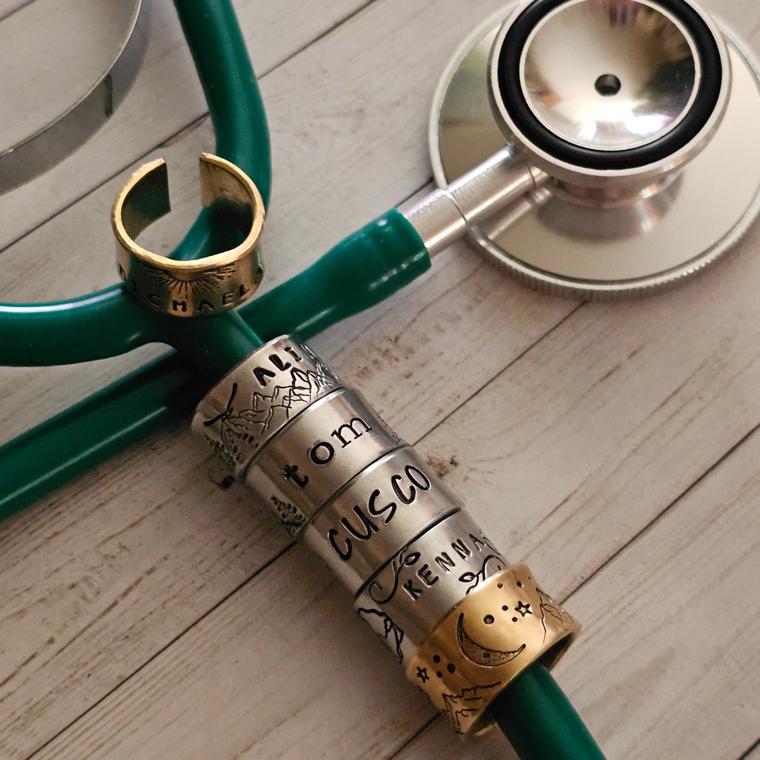 Stethoscope Charm Custom Stethoscope Tag, Stethoscope Cuff, Nurse ...